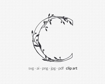 Letter C Svg | Etsy