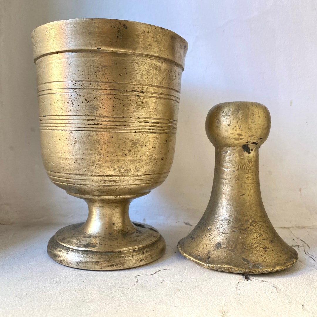 Large Antique Mortar and Pestle: Farmhouse Kitchen Decor - Etsy