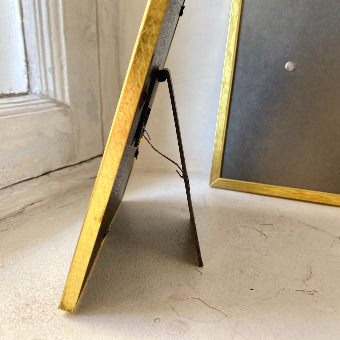 Vintage Golden Metal Picture Frames - Swedish Jyden, Pair - Etsy
