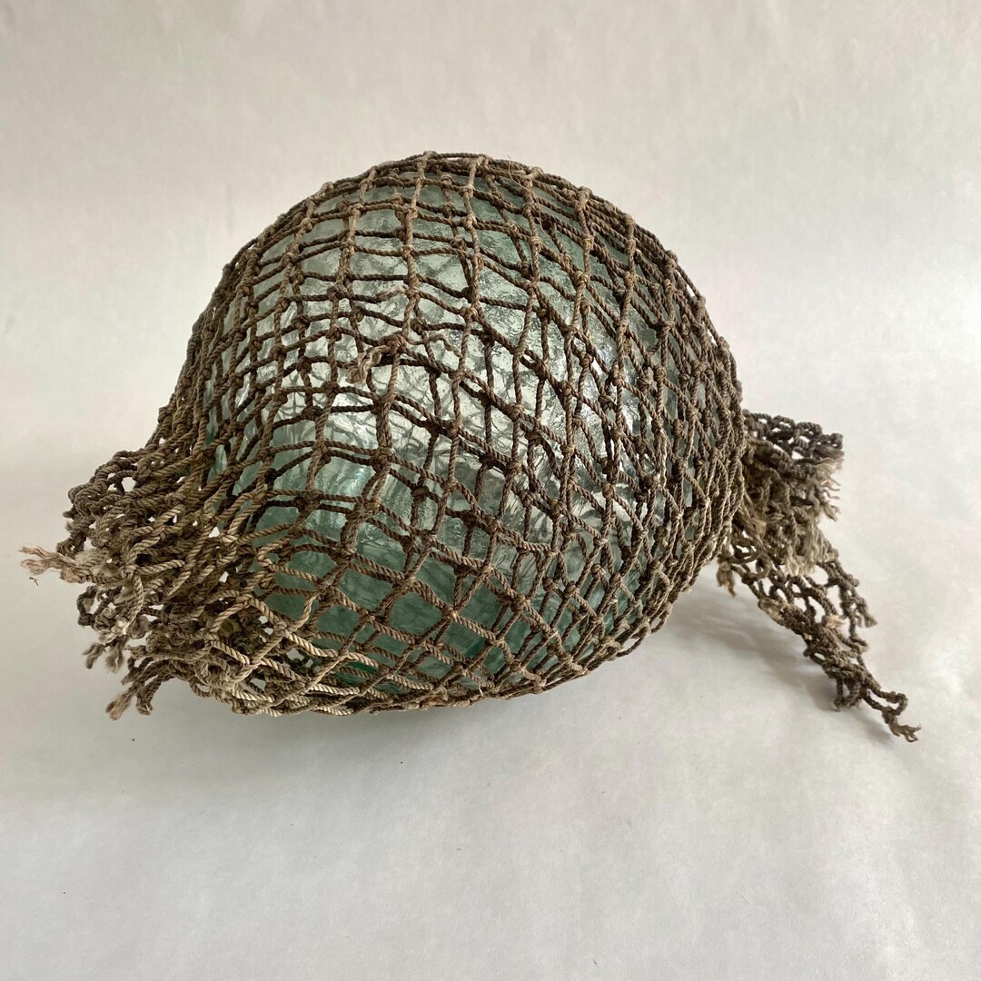 Large Vintage Glass Float Weathered Fishing Float Antique Glass Float ...