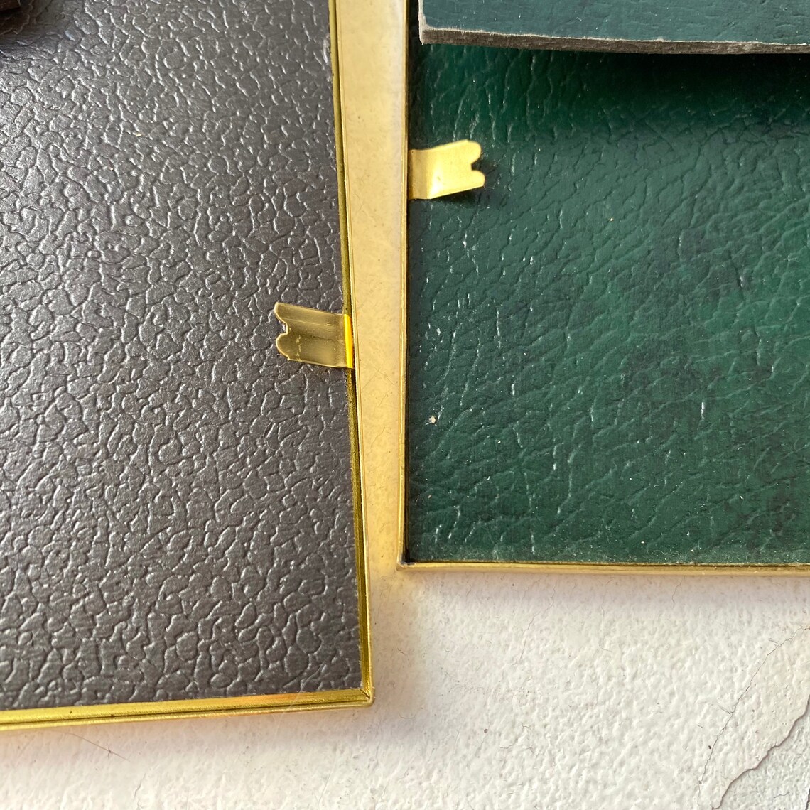 Vintage Golden Metal Picture Frames - Swedish Jyden, Pair - Etsy