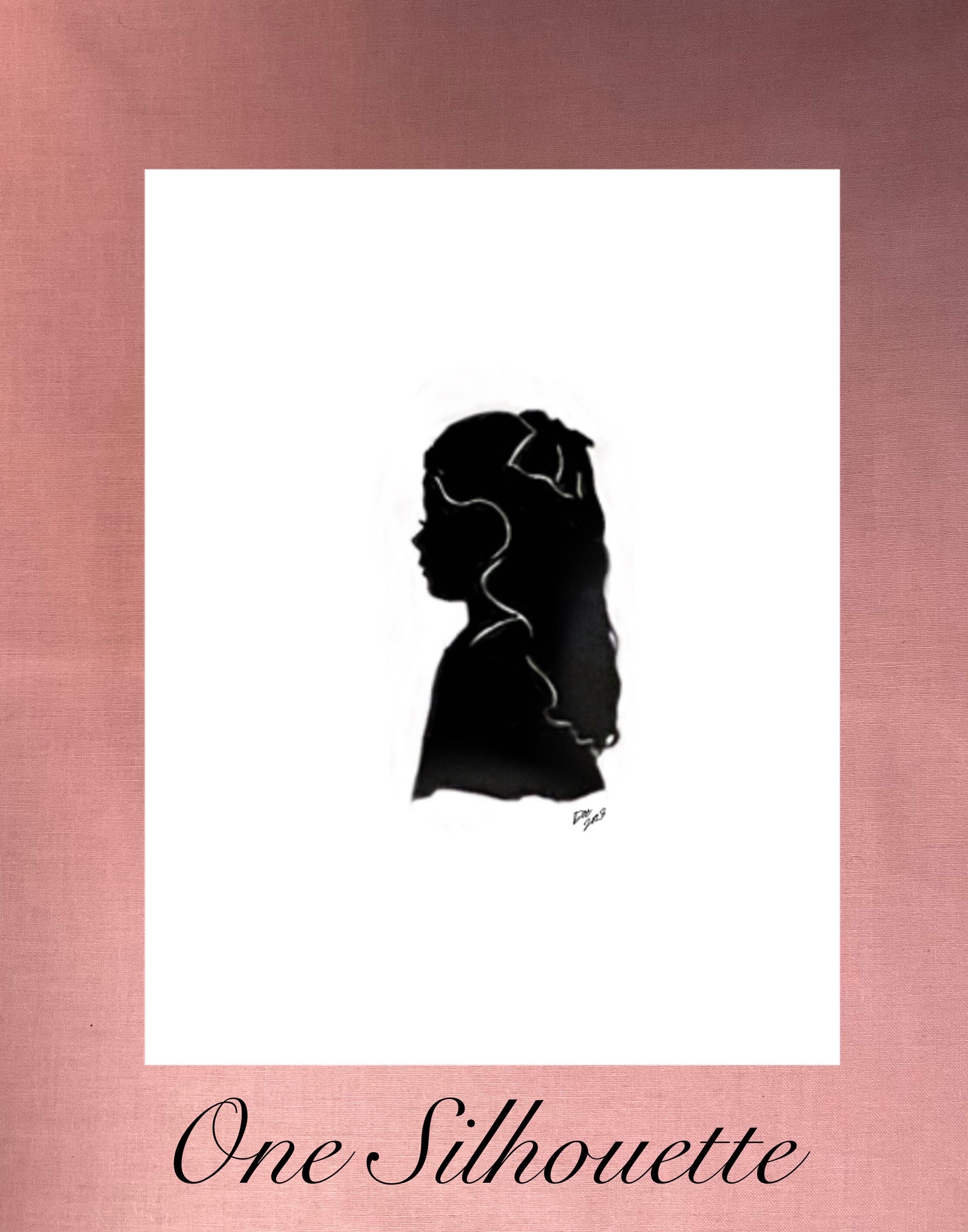 Hand Cut Silhouette Paper Portrait Cut From Your Photo - Etsy