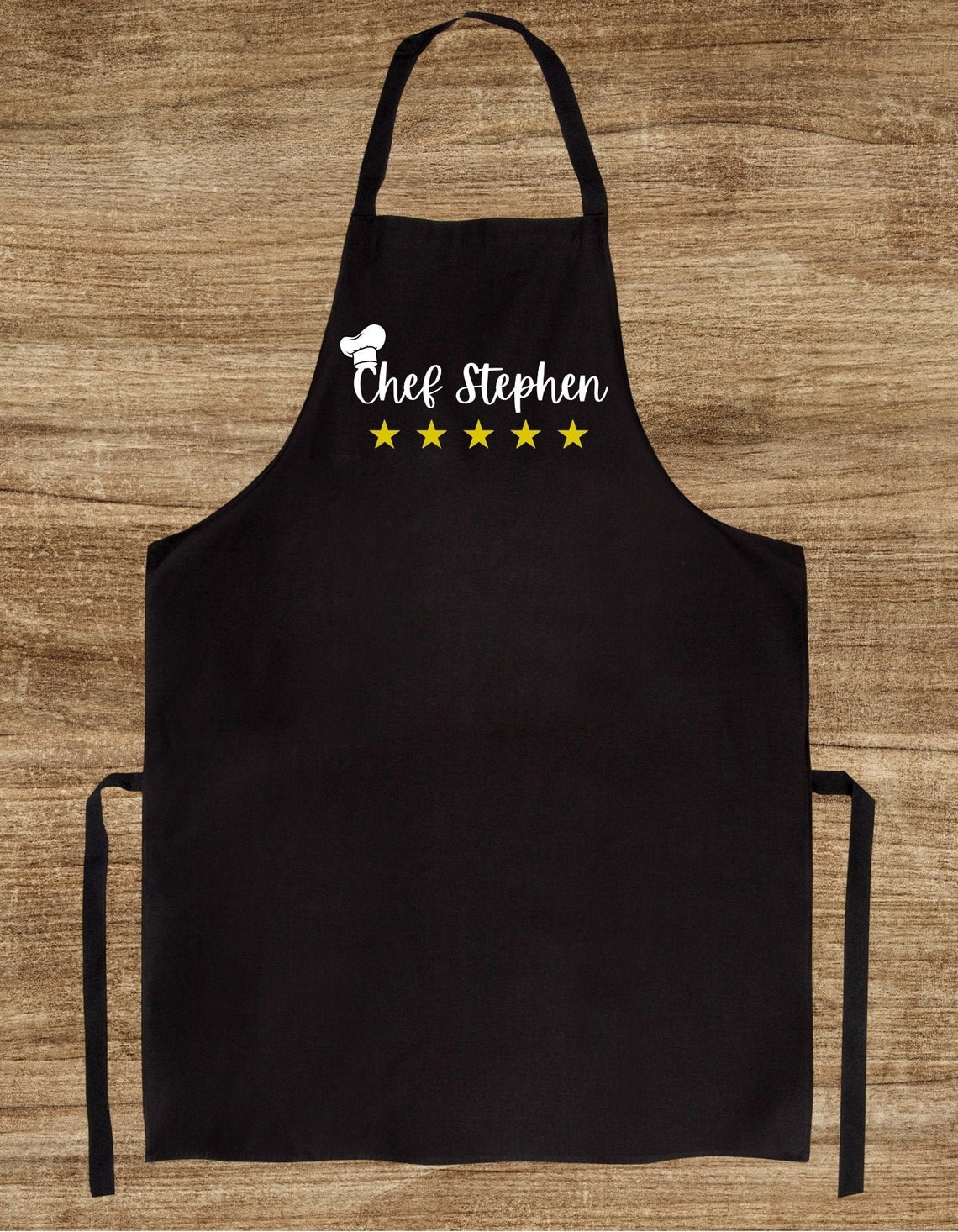 Five Star Chef Apron Custom Kitchen Apron Polyester | Etsy