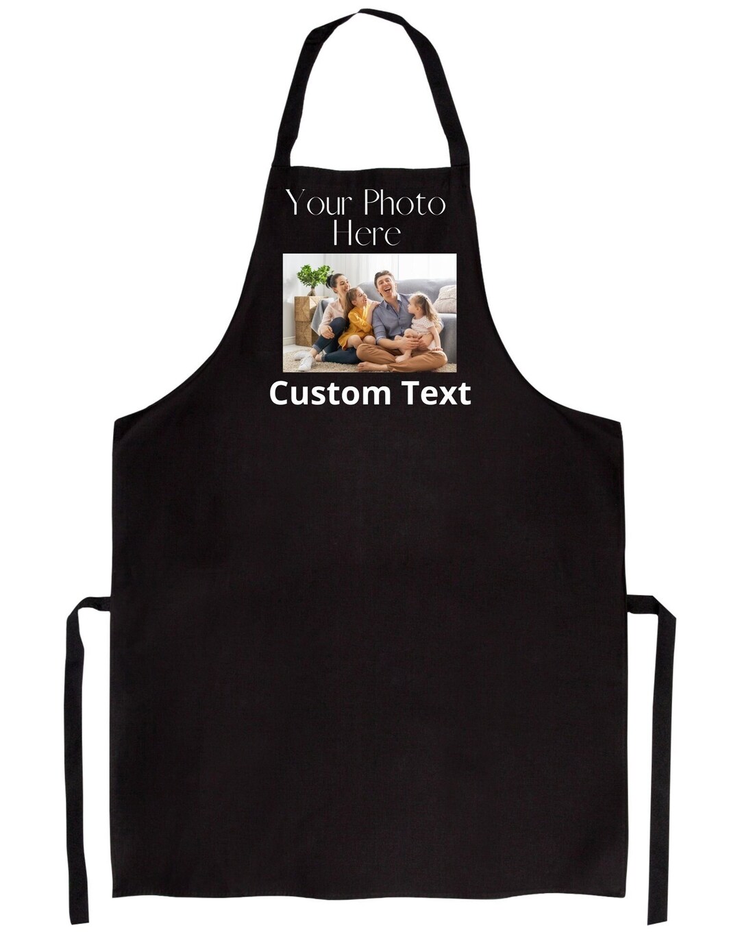 Custom Photo Chef Apron, Custom Kitchen Apron, Polyester Chef's Apron ...