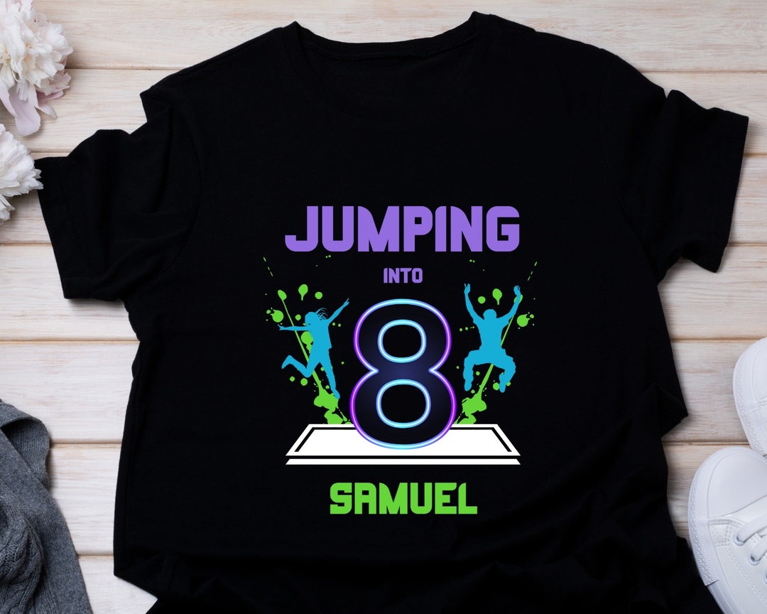 Jump Birthday Party T-shirt, Trampoline Bounce House Theme - Etsy