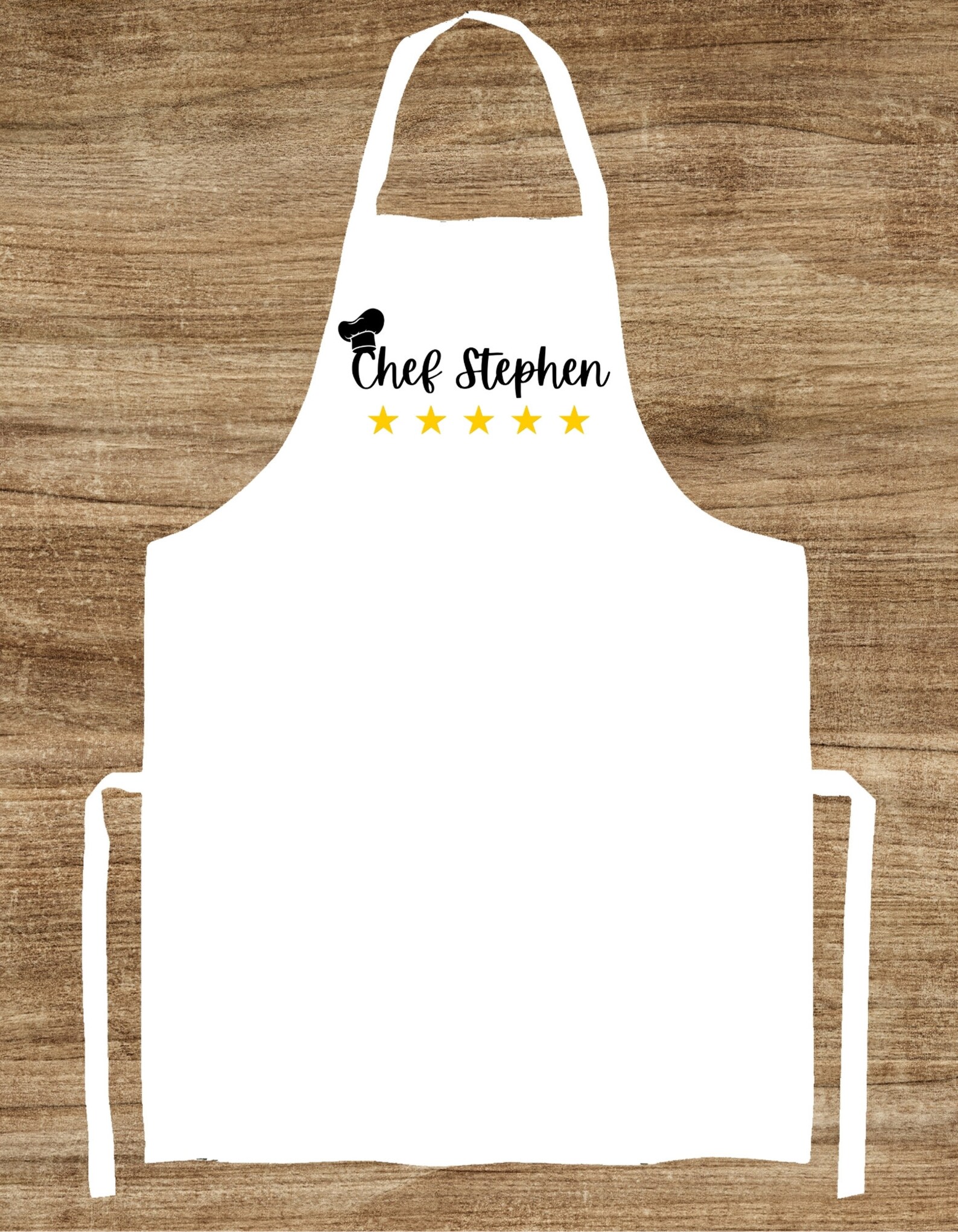 Five Star Chef Apron Custom Kitchen Apron Polyester | Etsy