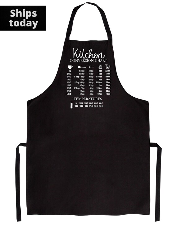 Kitchen Conversion Chart Apron Custom Kitchen Apron | Etsy UK