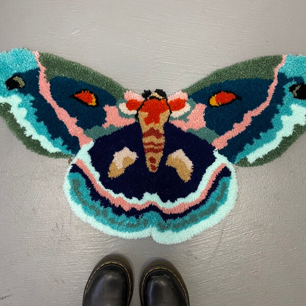 Butterfly Tufted Rug - Etsy