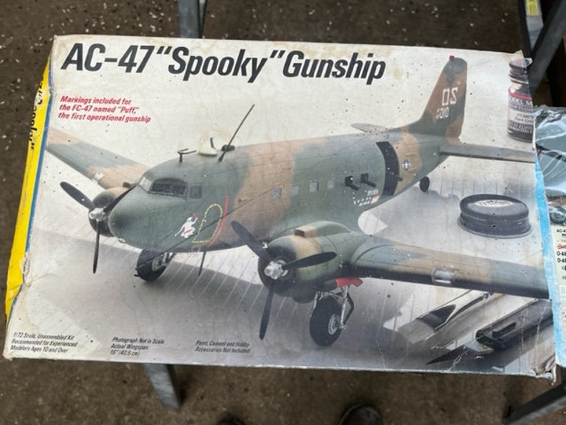 AC-47 spooky Gunship 1/72 Scale Brand Name - Etsy