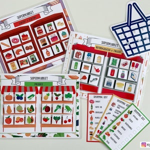 Supermarket Pretend Play Kids Shopping Printable - Etsy