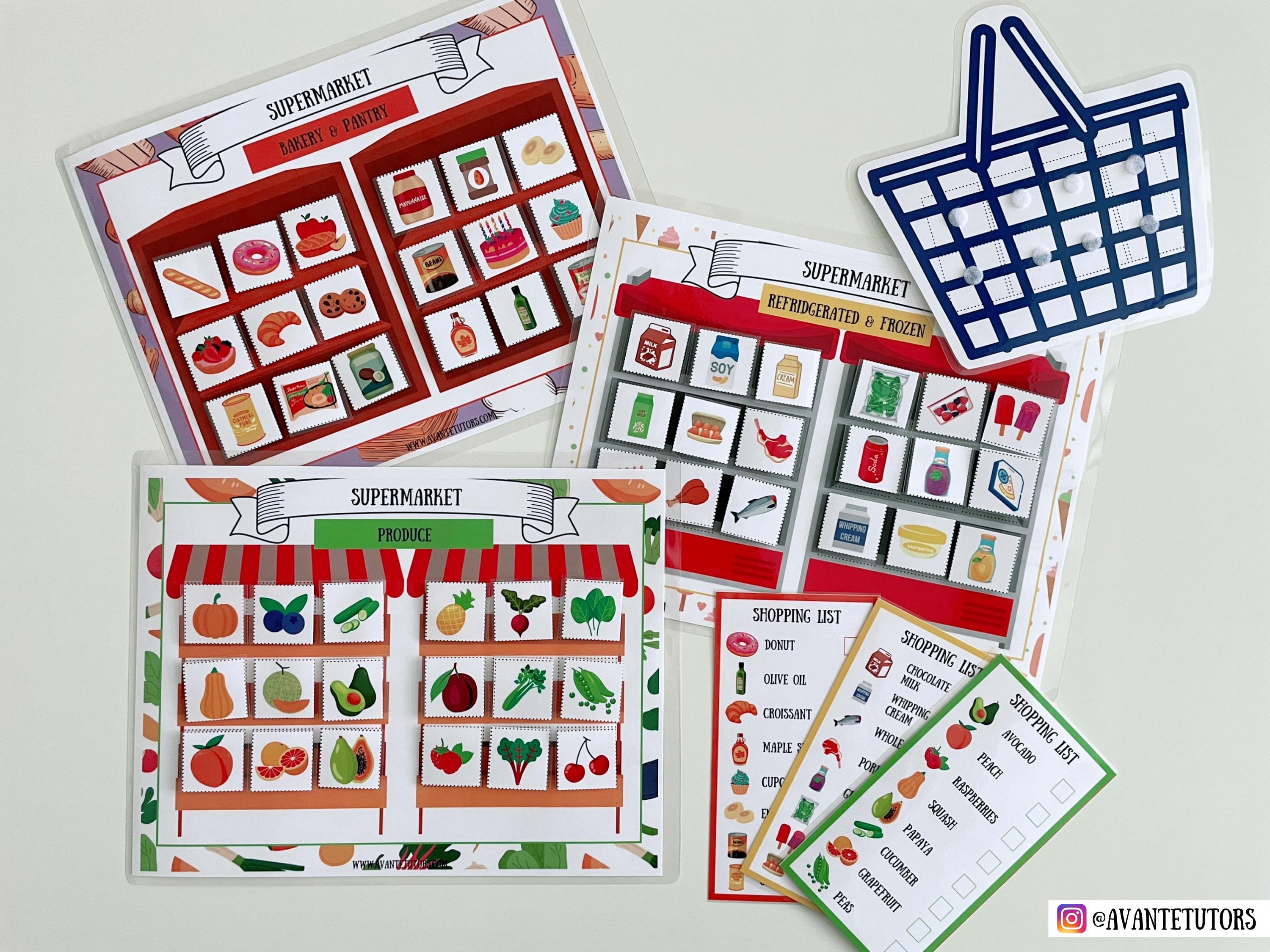 Supermarket Pretend Play Kids Shopping Printable - Etsy