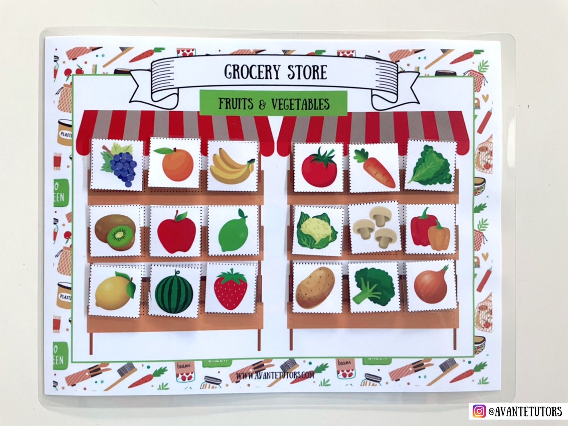Grocery Store Pretend Play Shopping Printable - Etsy