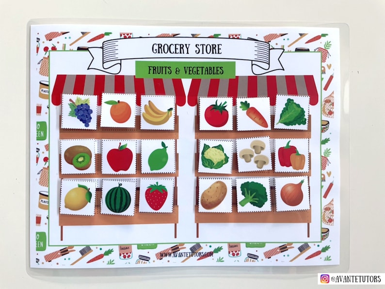 Grocery Store Pretend Play Shopping Printable - Etsy