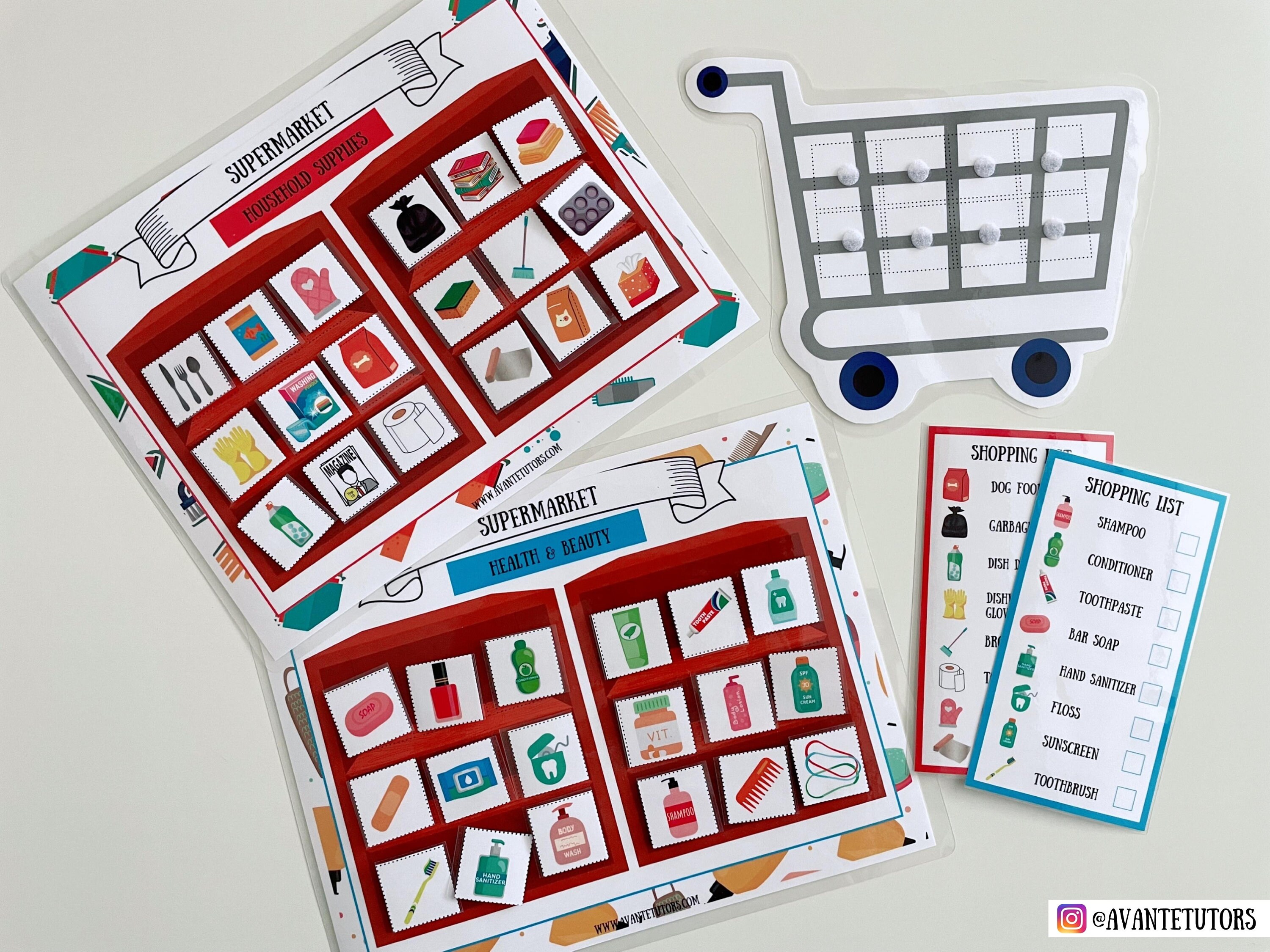 Supermarket Pretend Play Kids Shopping Printable - Etsy