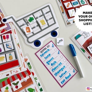 Supermarket Pretend Play Kids Shopping Printable - Etsy
