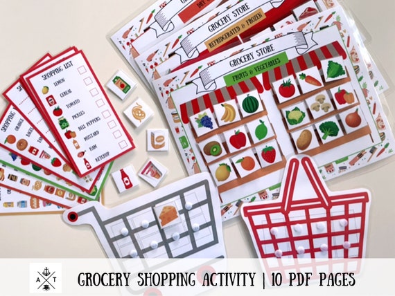 Grocery Store Pretend Play Shopping Printable - Etsy