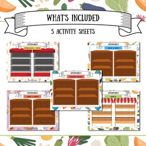 Supermarket Pretend Play Kids Shopping Printable - Etsy