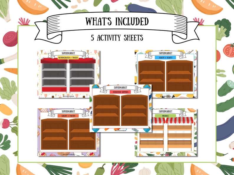 Supermarket Pretend Play Kids Shopping Printable - Etsy