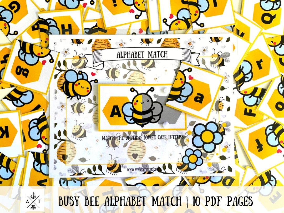 Alphabet Uppercase and Lowercase Matching for Toddlers, Busy Bee ...