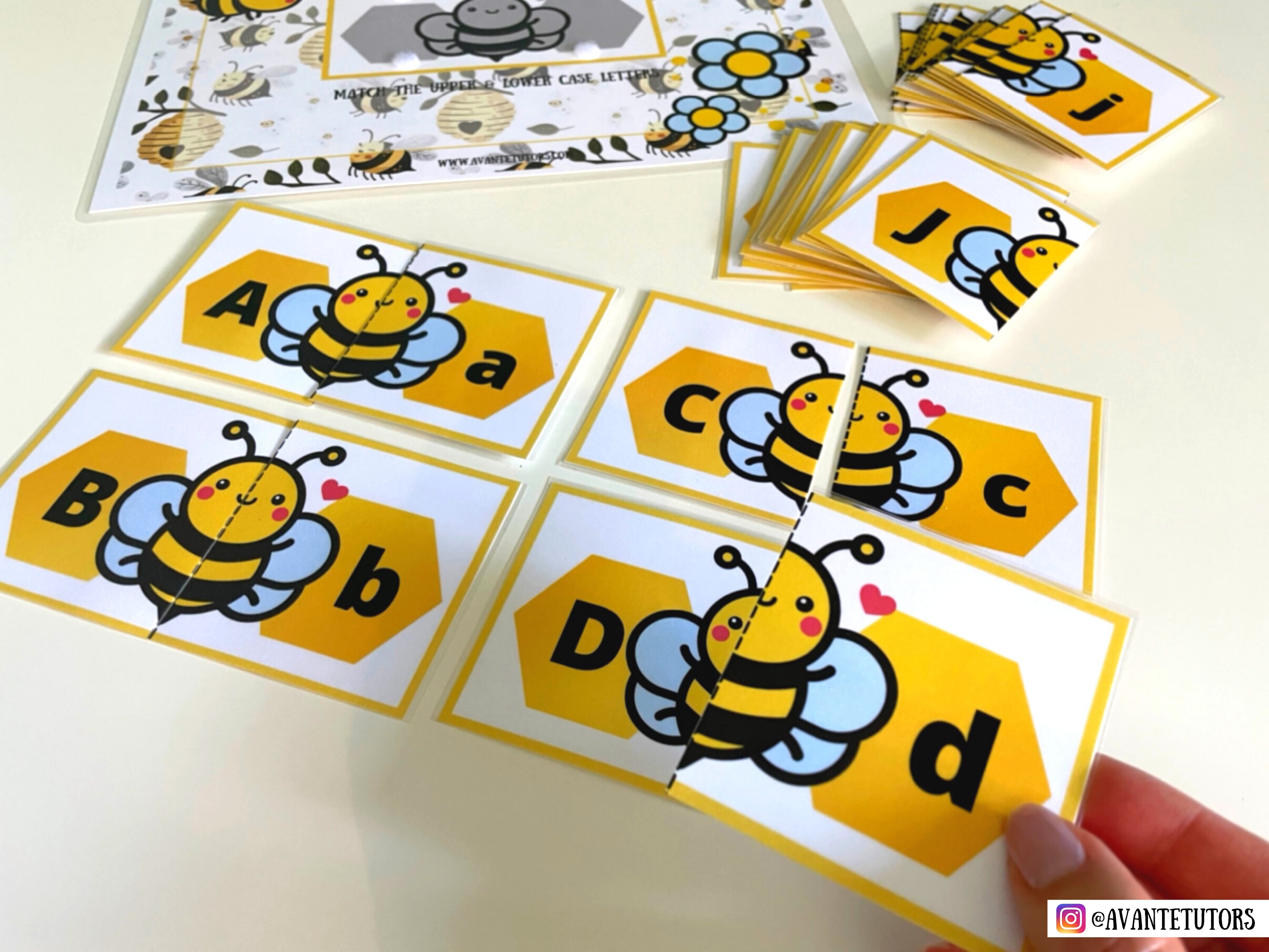 Alphabet Uppercase and Lowercase Matching for Toddlers, Busy Bee ...