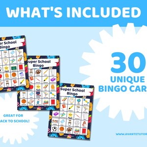 Classroom Bingo for Back to School, Classroom Games, Printable Bingo ...