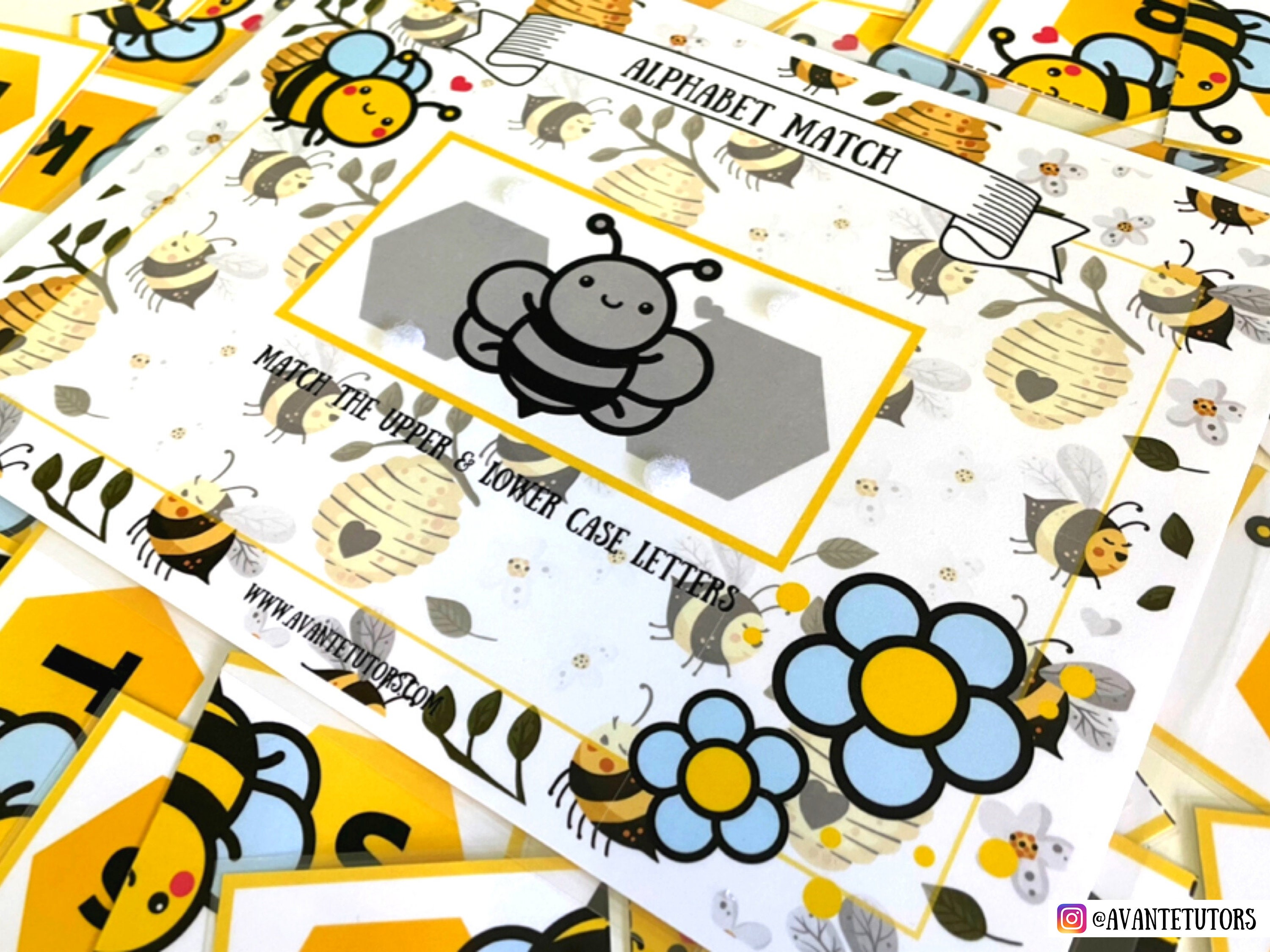 Alphabet Uppercase and Lowercase Matching for Toddlers, Busy Bee ...