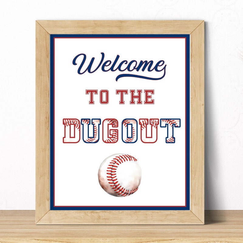 Baseball Dugout Sign - Etsy