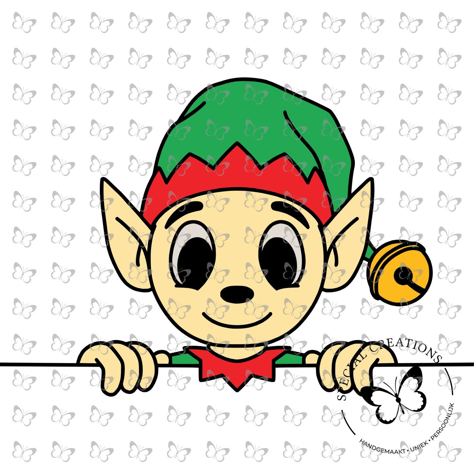 Peek Elf Into Color Layers|| Peek-a-boo Elf || Santa || Christmas ...