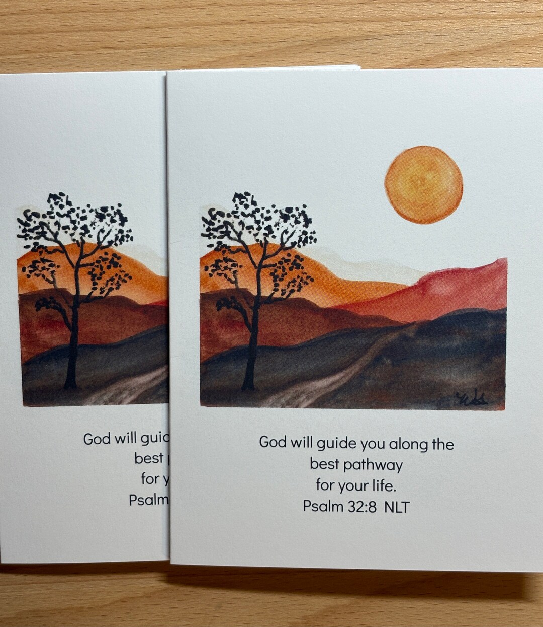 Watercolor Sunset, Greeting Cards, Inspirational, Christian Note Cards ...
