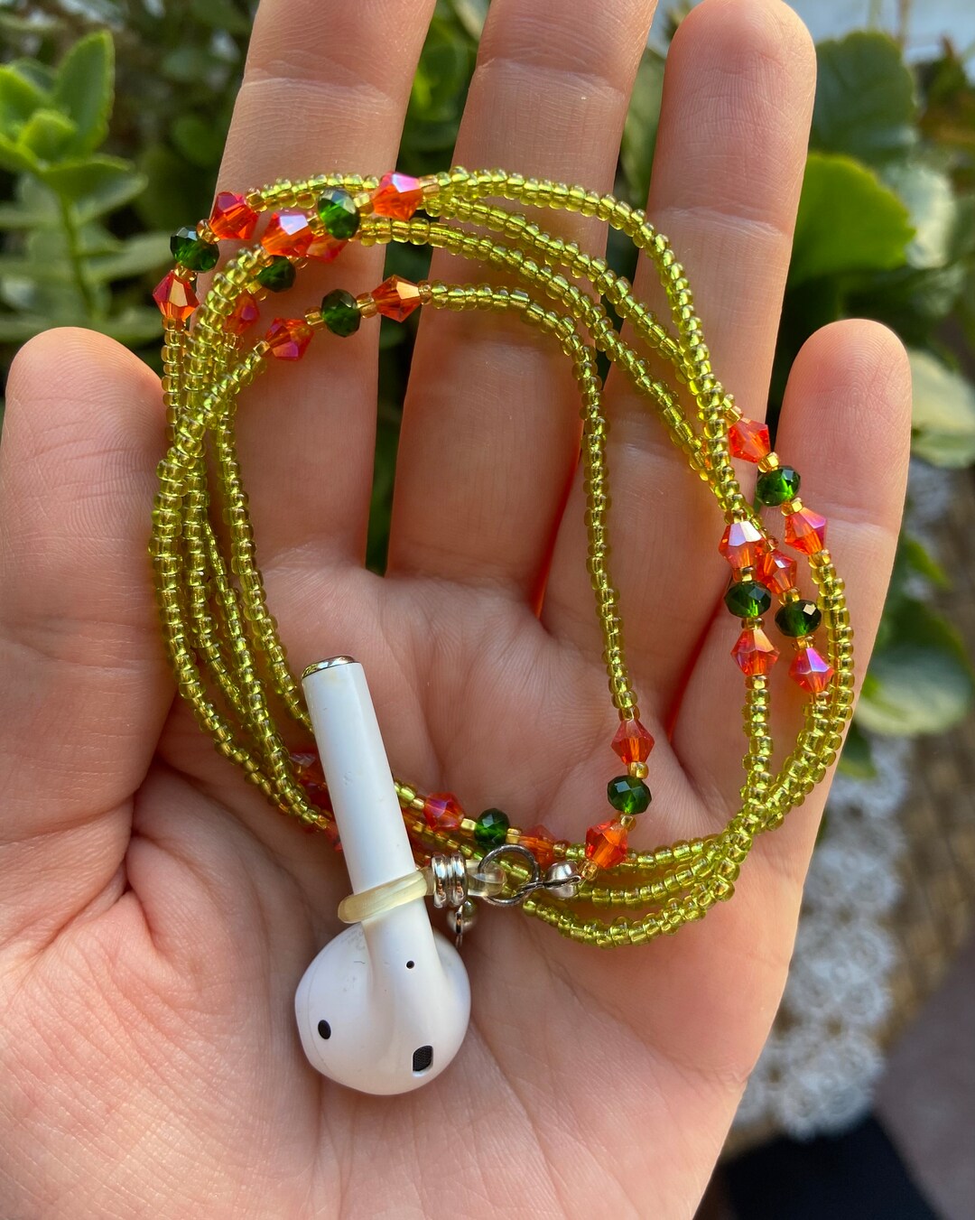 Beaded AirPod Chain, Sunglass Chain, Face Mask Lanyard, 14K Gold - Etsy
