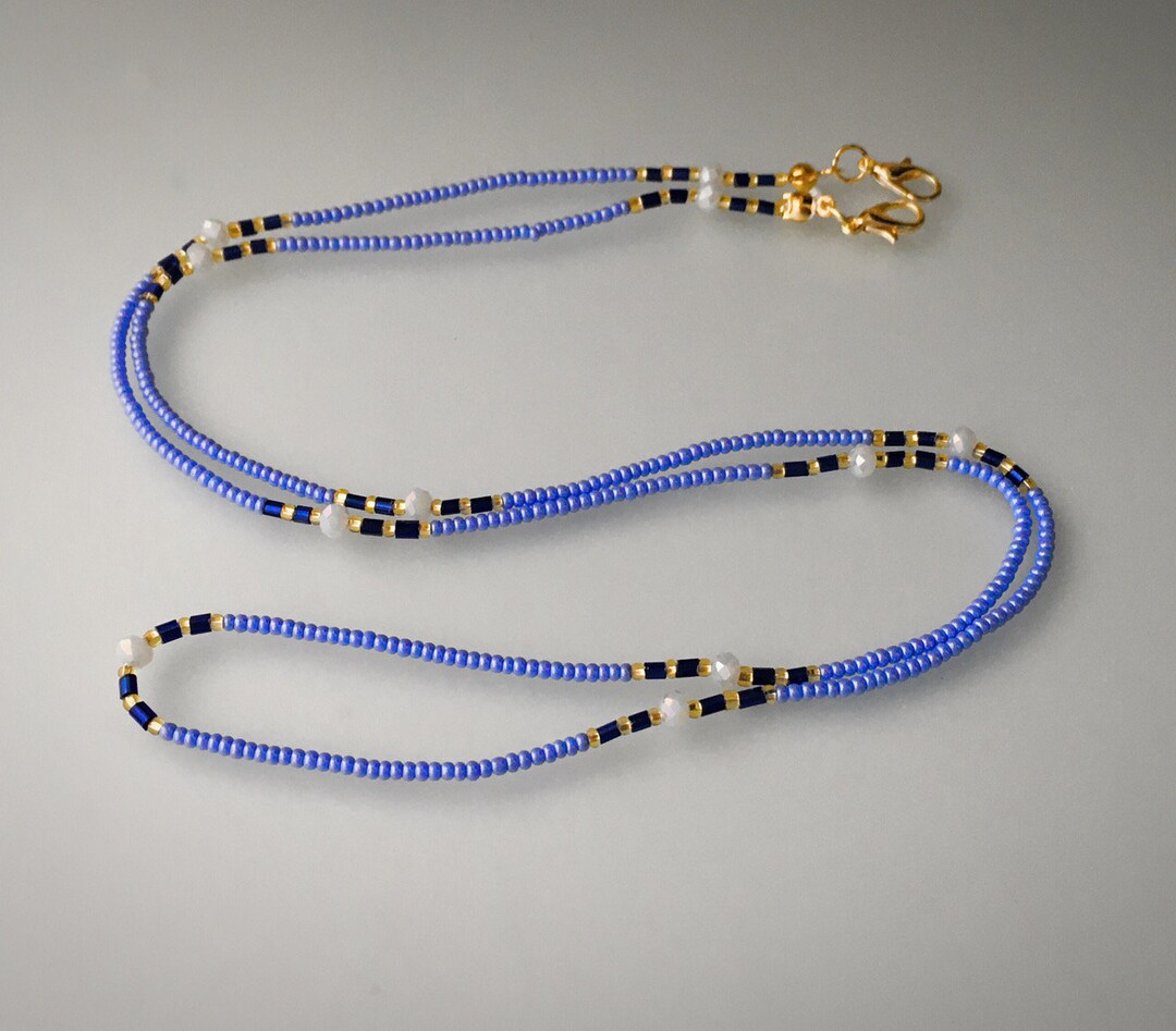 AirPod Chain-anti-loss/ Beaded Mask Necklace, 14K Gold, Face Mask Chain ...