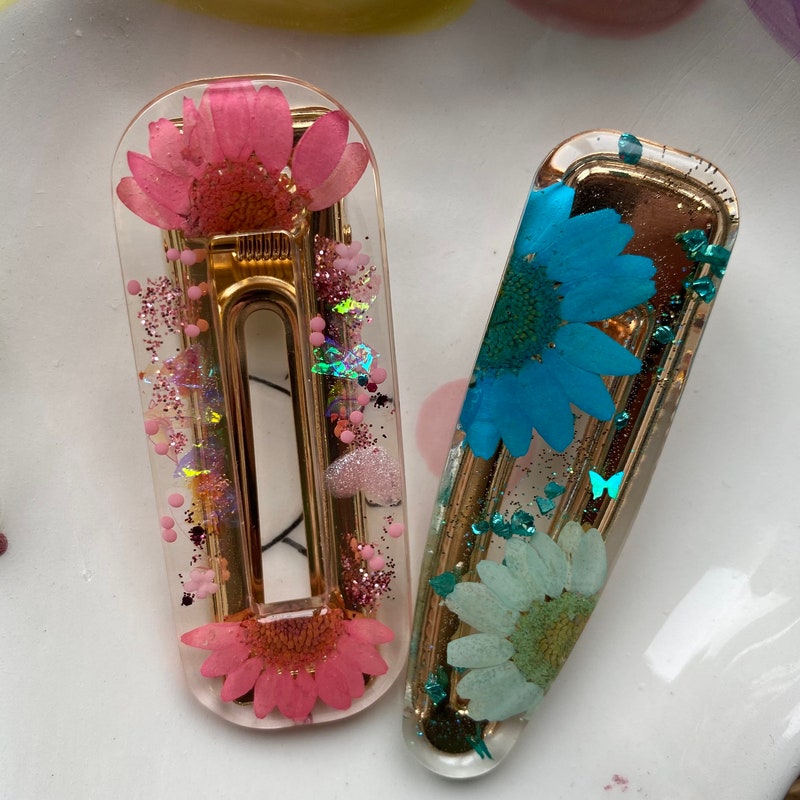 Acrylic Hair Clips - Etsy