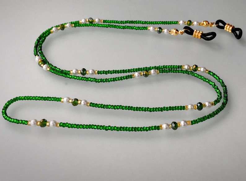Eyeglass Strap, Bead Eyeglass Strap, Eyeglass Chain, Crystal Eyeglass ...