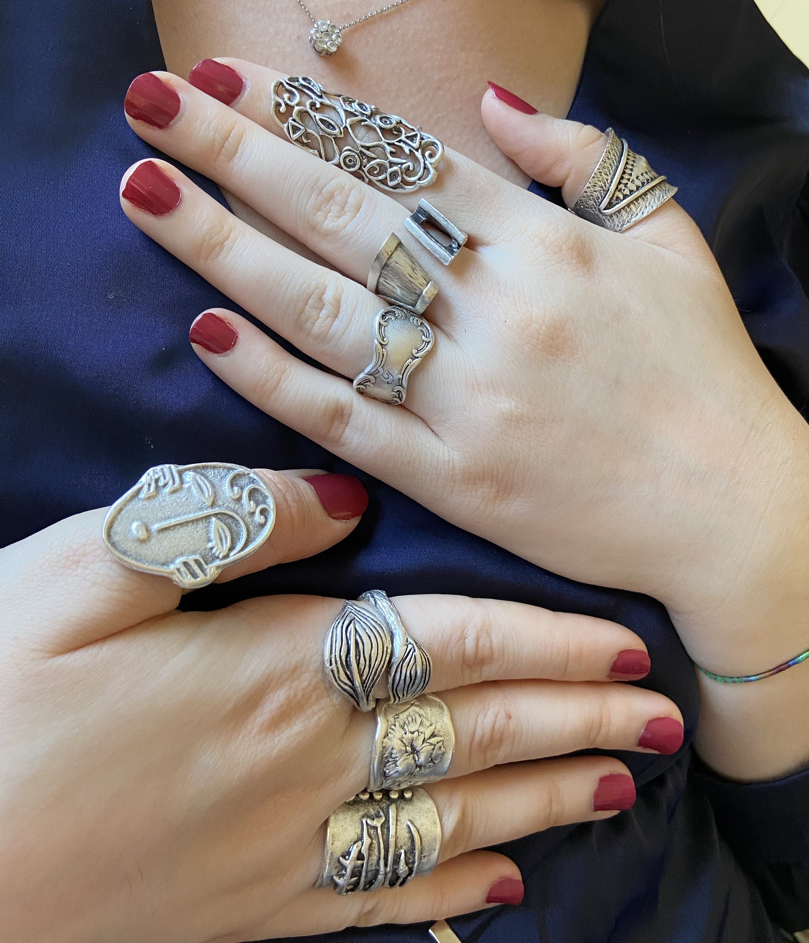 Sale, 65 Styles Boho Ring Women, Silver Boho, Gypsy Ring, Ethnic Ring ...