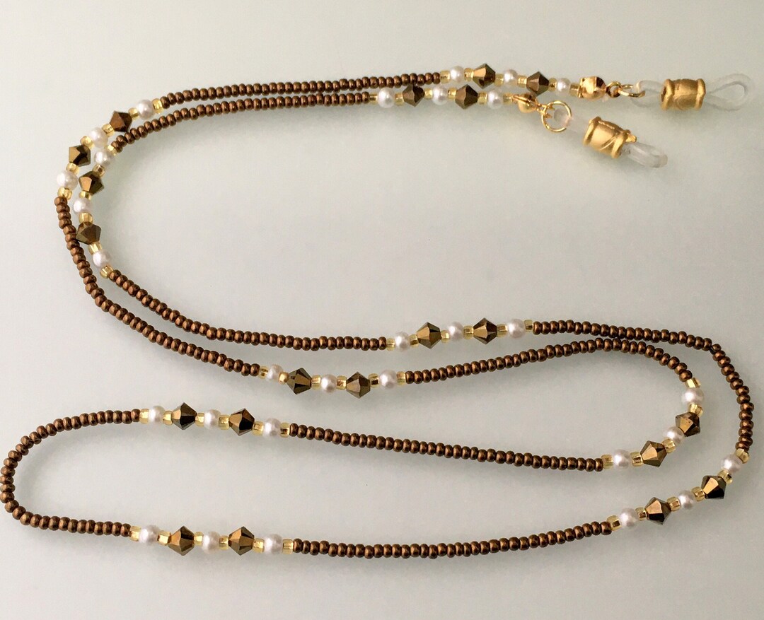 Eyeglass Strap, Bead Eyeglass Strap, Eyeglass Chain, Crystal Eyeglass ...