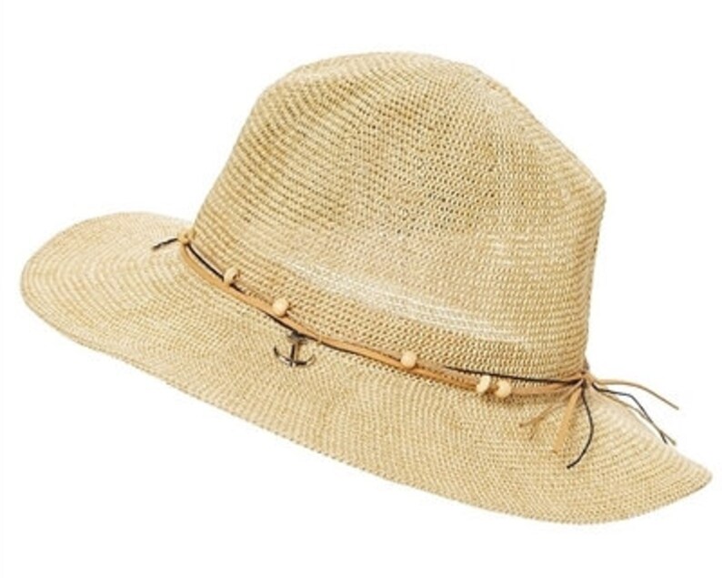 Lightweight and Airy Knitted Panama Hat for Women. Faux - Etsy