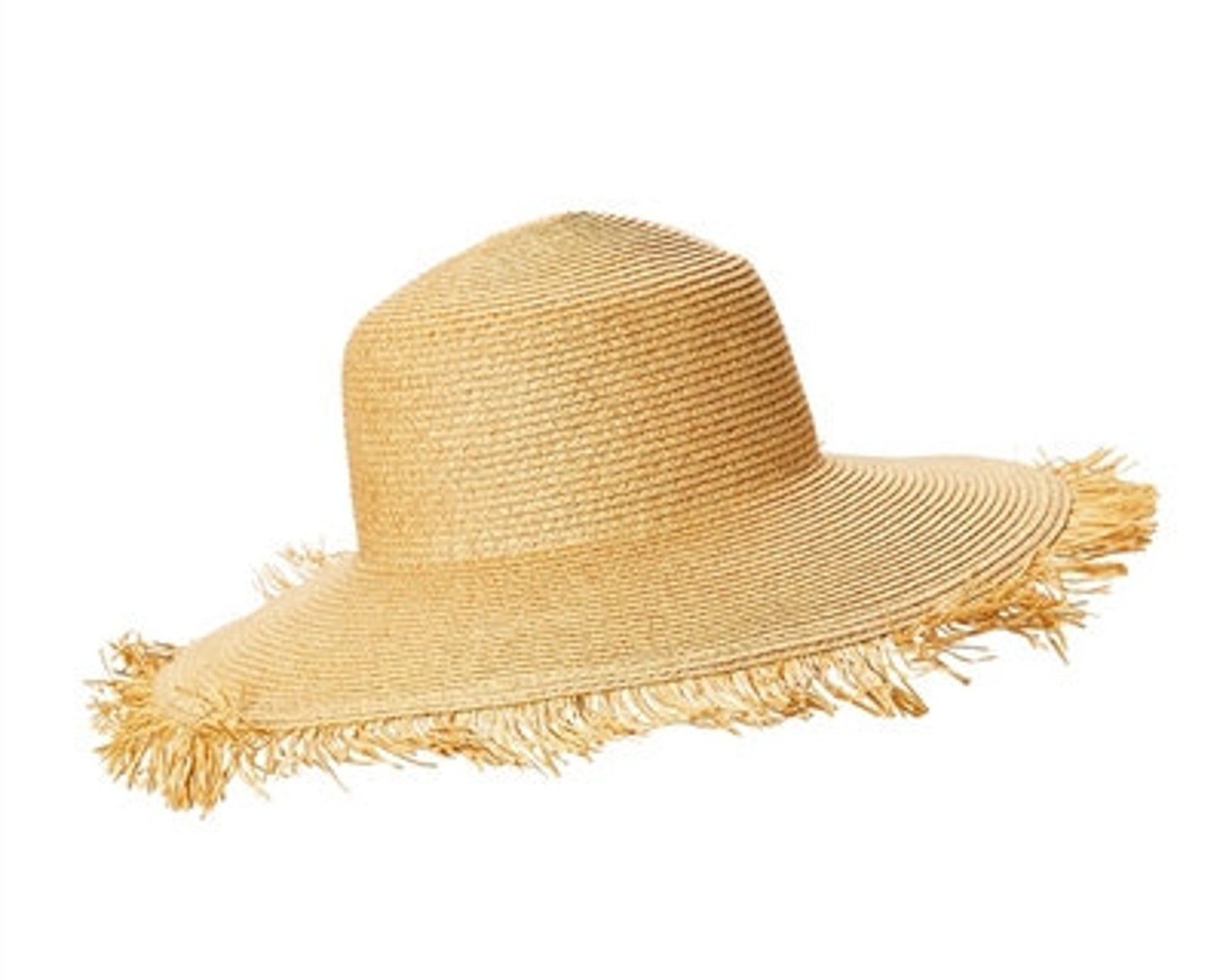 Straw sun hat with fringe Women Straw Hat Sun Hat Beach | Etsy