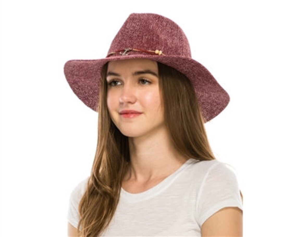 Lightweight and Airy Knitted Panama Hat for Women. Faux - Etsy