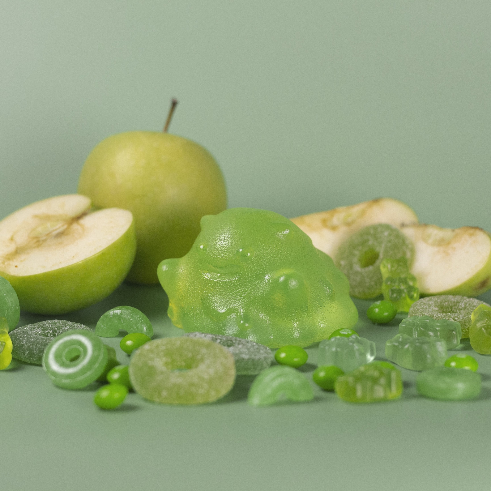 Green Slime Monster Jelly Soap: Vegan Green Apple Scent - Etsy