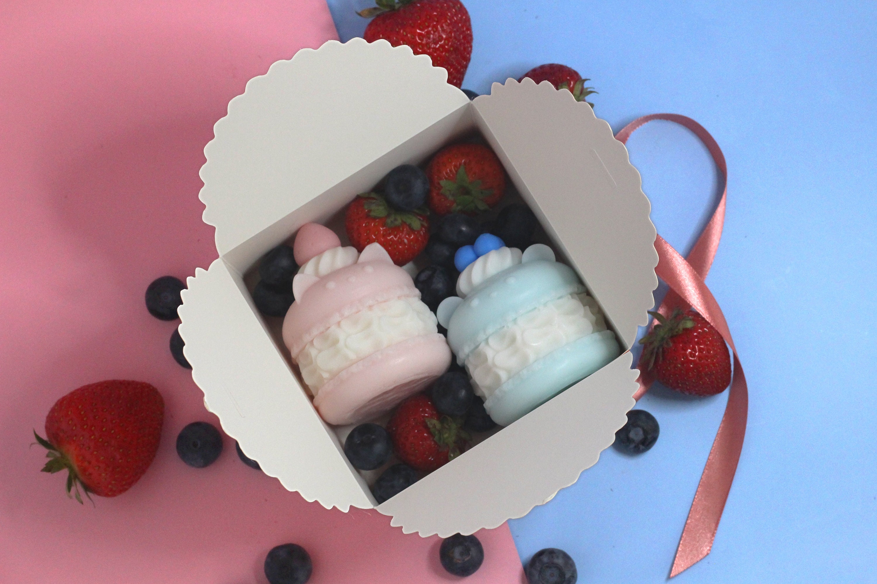 Macarons Soap Gift Box Blueberry Soap Strawberry Soap - Etsy