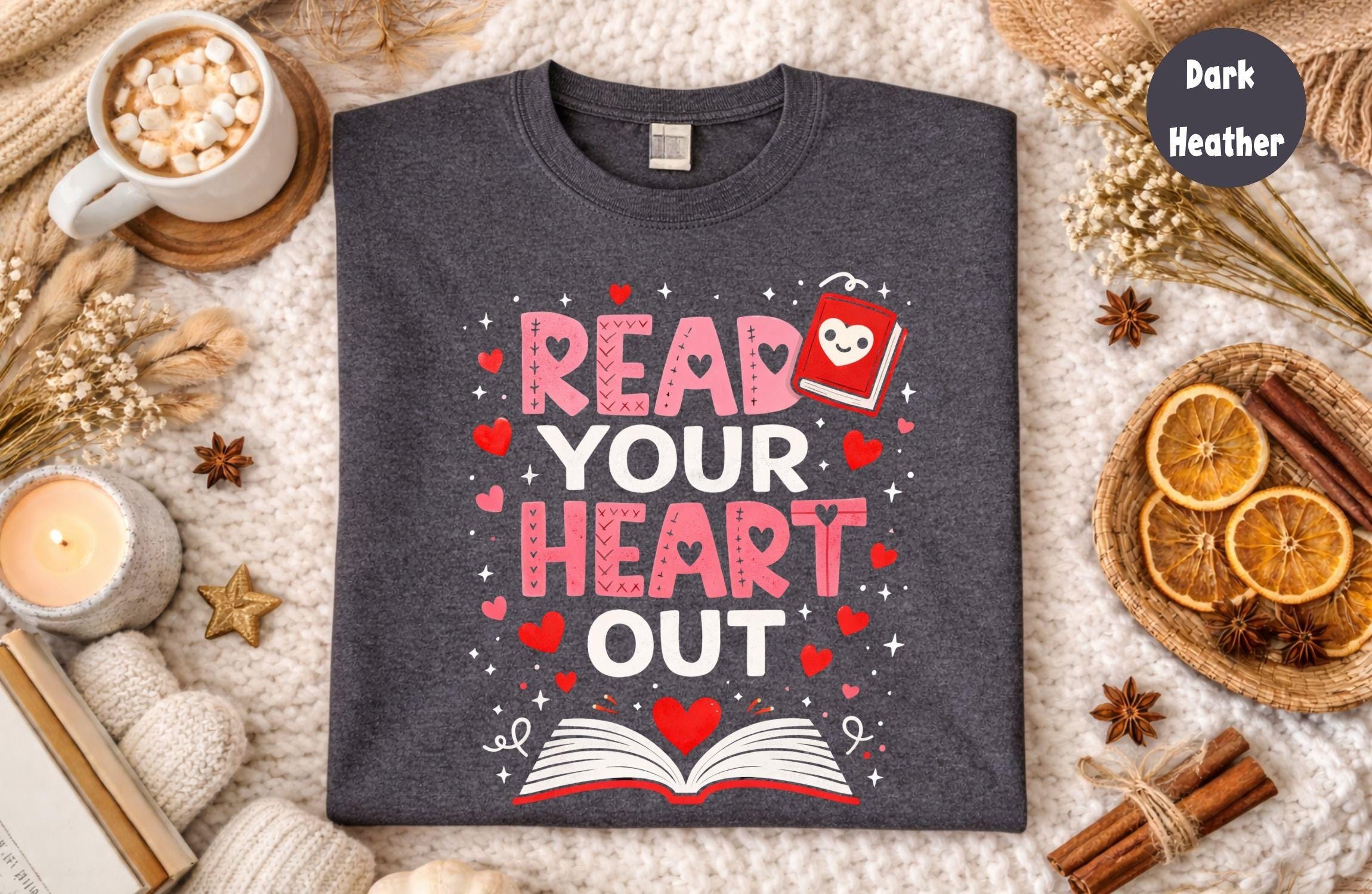 Read Your Heart Out Valentine Reading Book Cute Girl Kid Teacher Tee ...