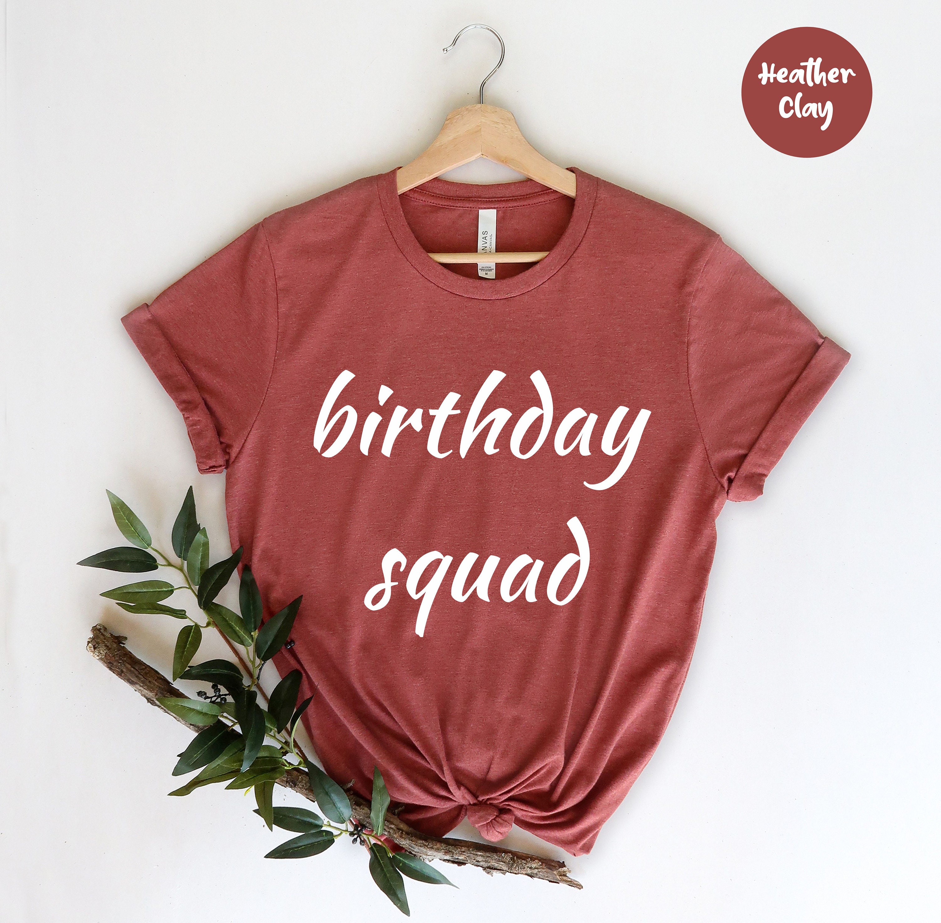 Birthday Squad Shirt Birthday Party Shirts Birthday Party Etsy