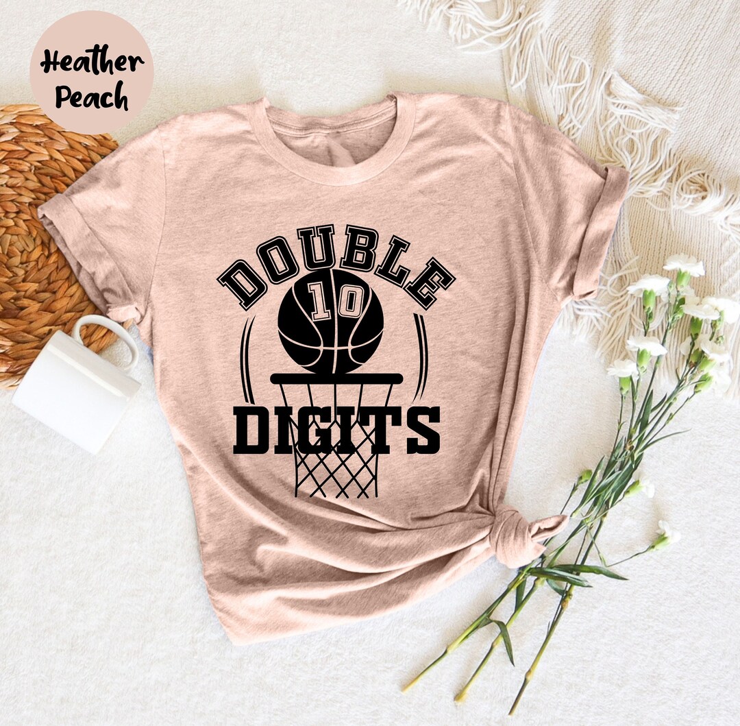 Double Digits Shirt, Basketball Birthday, Basketball Lover Shirt ...