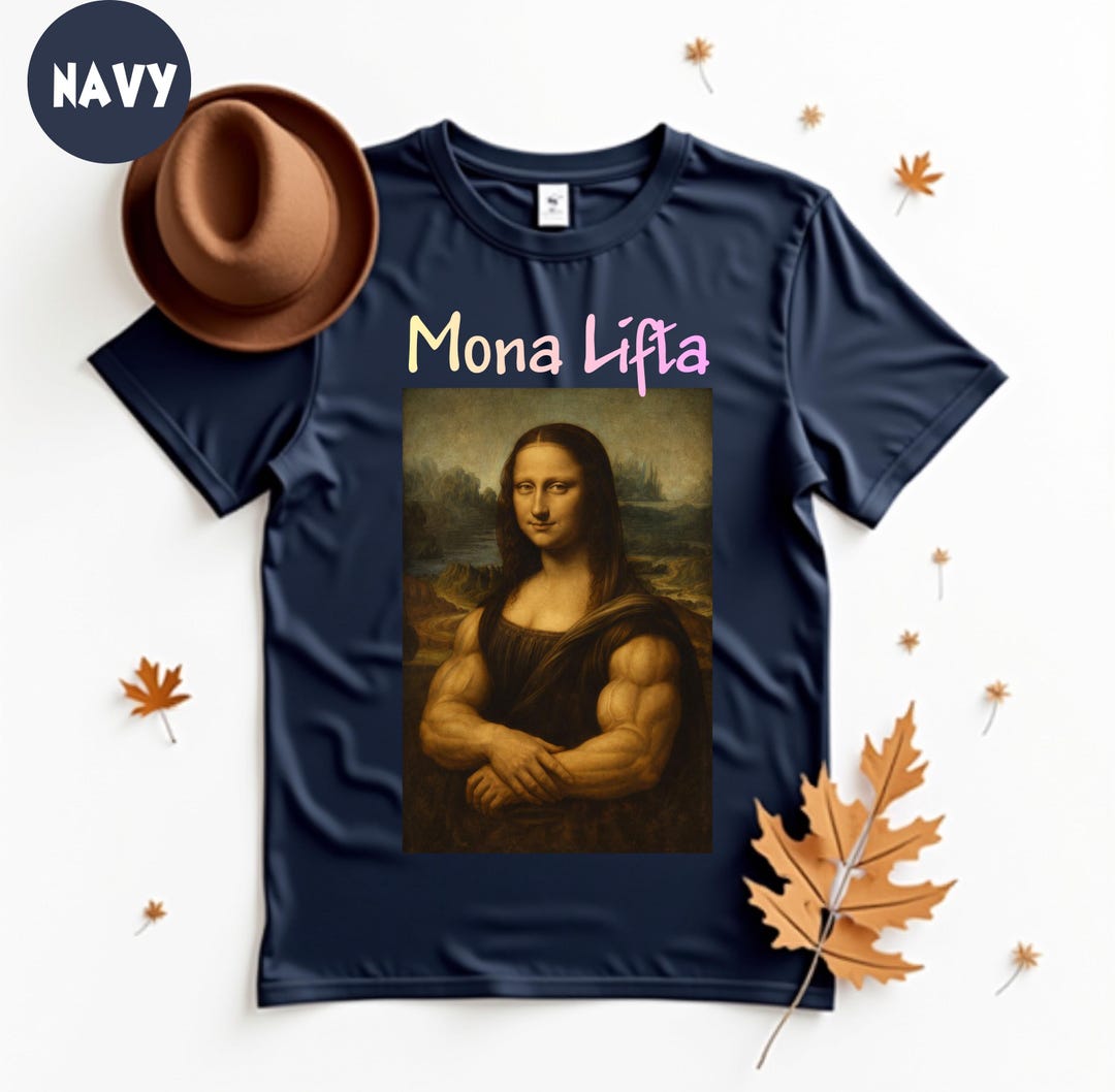 Mona Lifta Muscle Mona Lisa Bodybuilding Fitness Gym Lover Parody Art ...