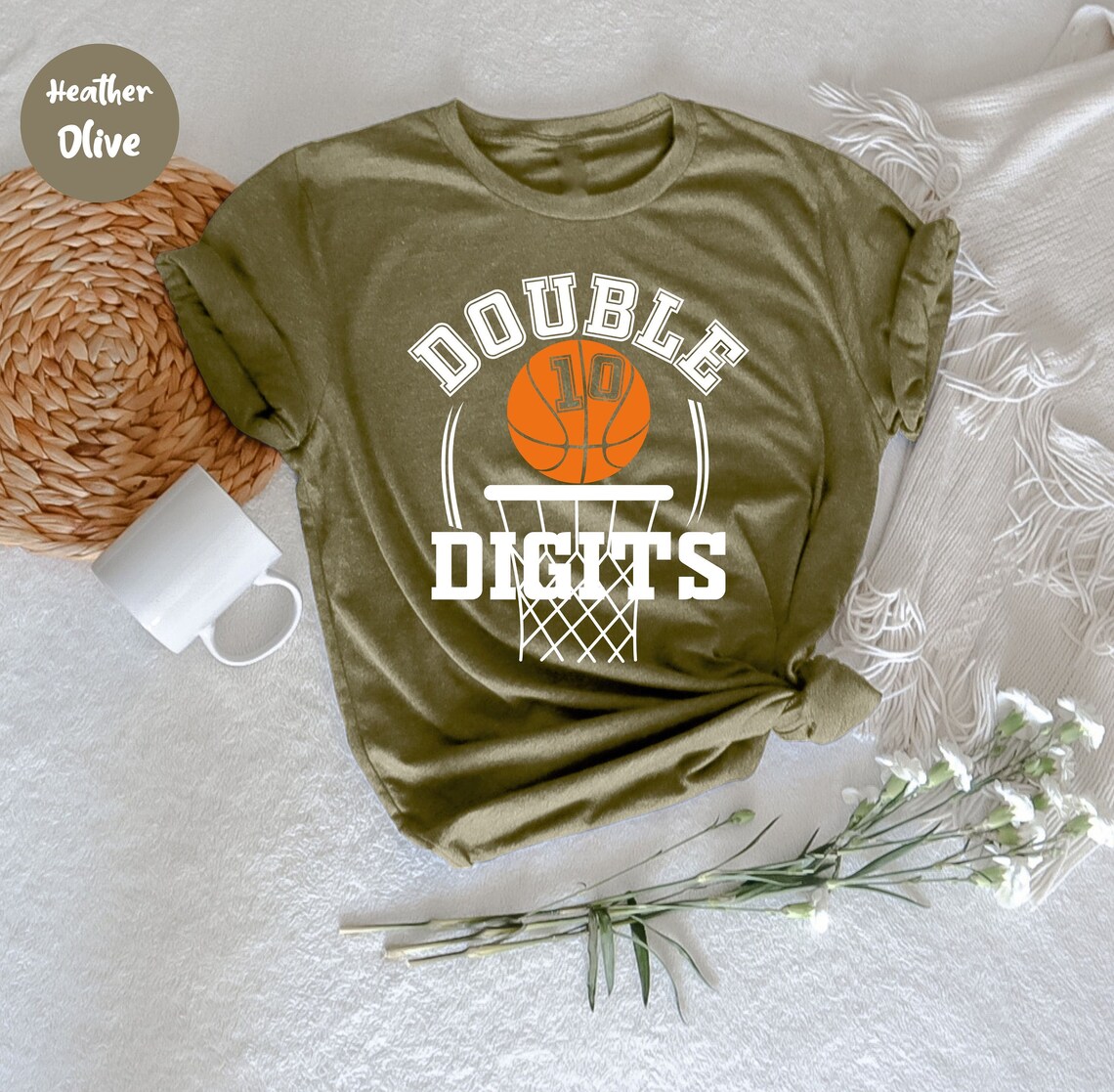 Double Digits Shirt, Basketball Birthday, Basketball Lover Shirt ...