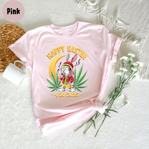 Stoned Easter Bunny With Joint 4/20 Marijuana Easter 420 T-shirt, Funny ...