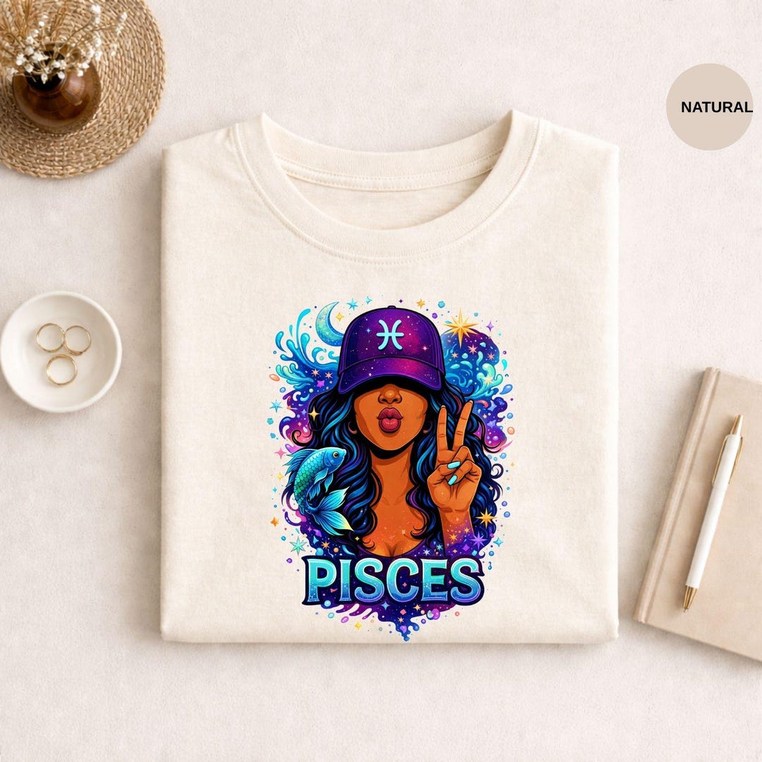 Pisces Zodiac Shirt, Pisces Birthday Graphic Tee, Astrology Pisces ...