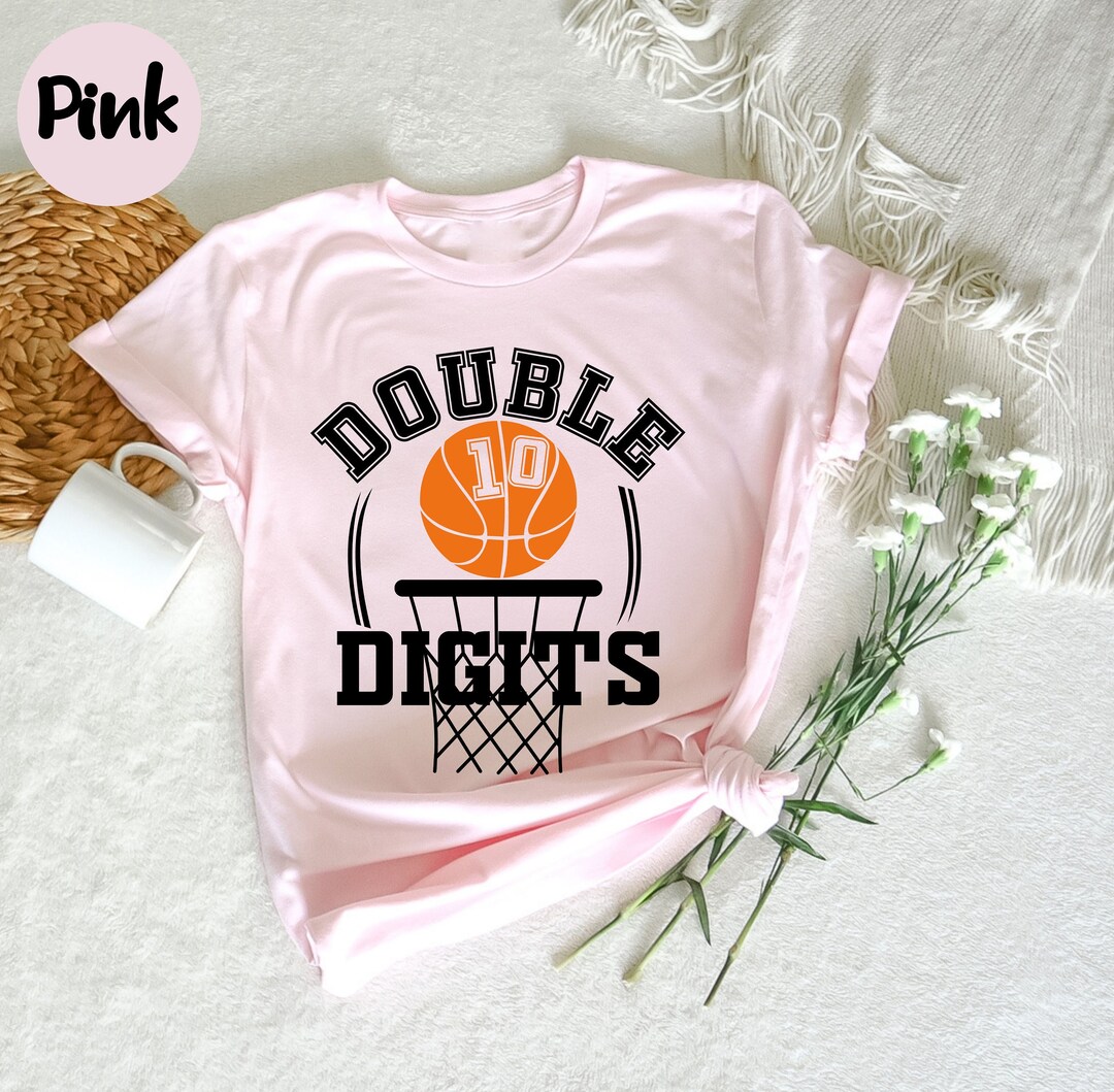 Double Digits Shirt, Basketball Birthday, Basketball Lover Shirt ...