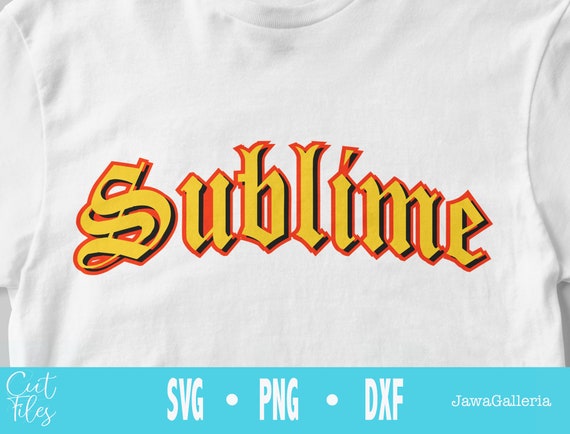Sublime Rock Band SVG Cricut SVG Files Silhouette Png File | Etsy
