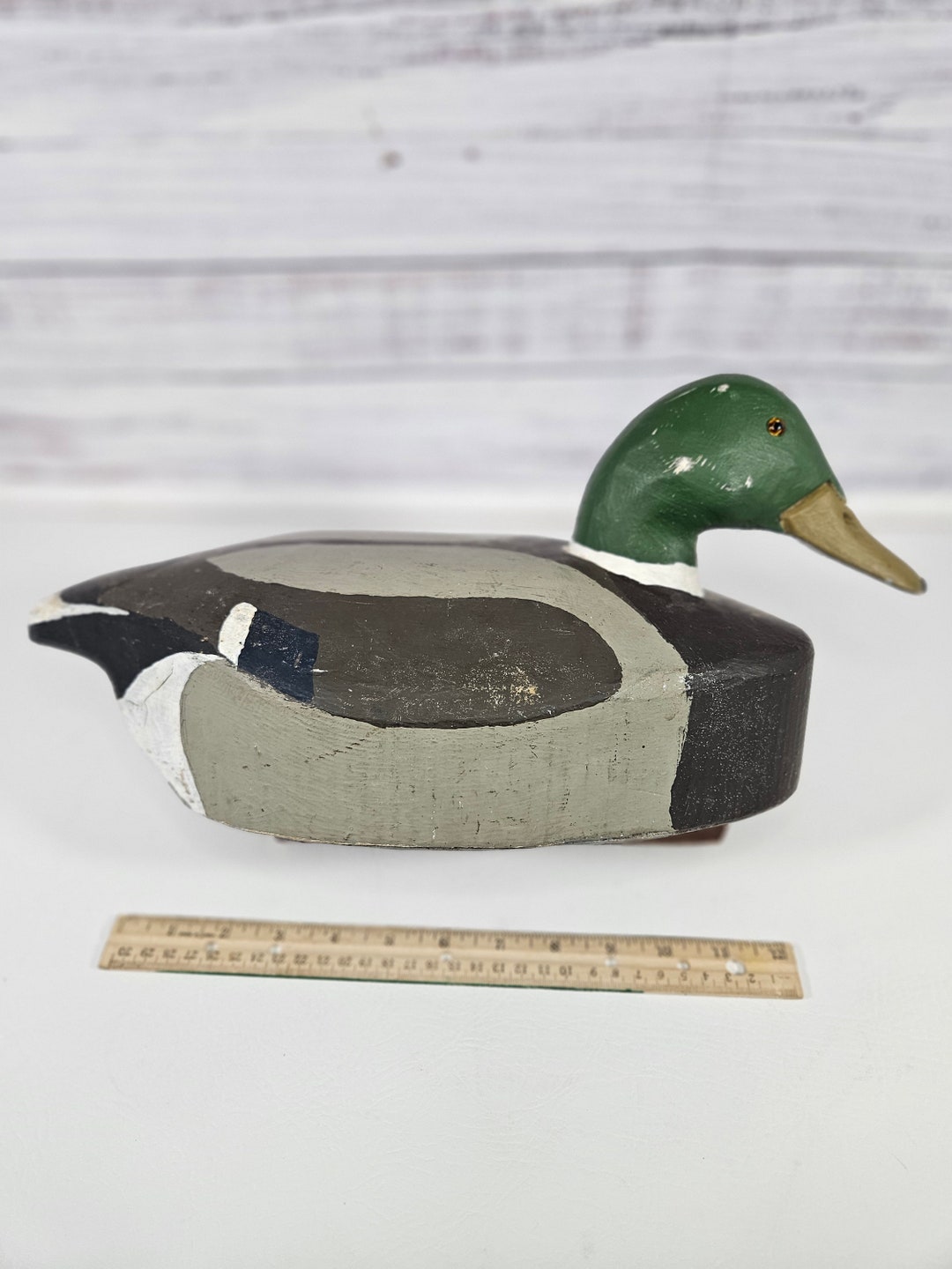 Vintage Hand Carved and Painted Duck Decoy - Etsy